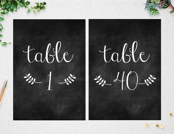 Free Printable Table Numbers 1 40 Printable Templates
