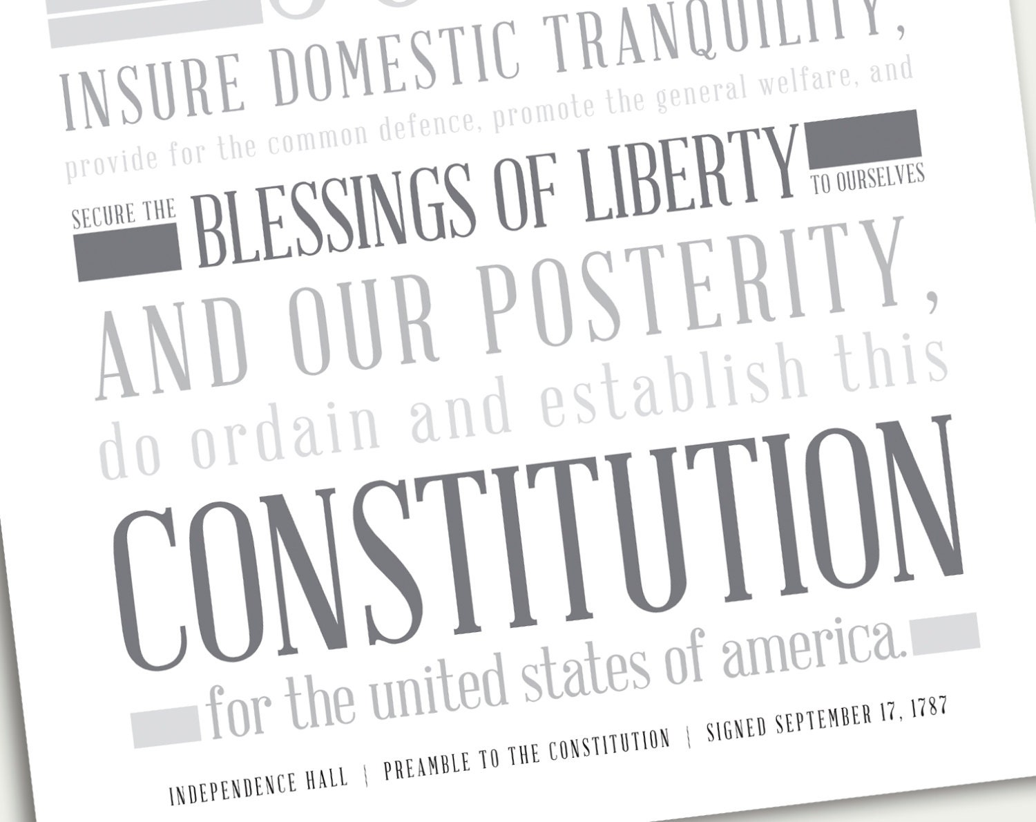 INSTANT DOWNLOAD Constitution Preamble United States History