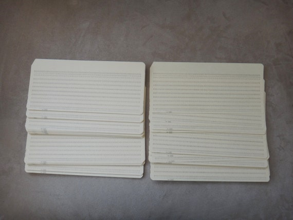 100 Vintage 1970's IBM 5081 Computer Fortran Punch Cards