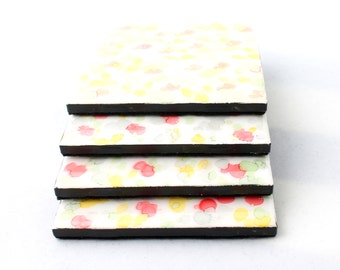 resin tile coasters set of 4 handpainted coasters painted