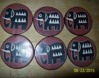 African coasters | Etsy
