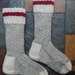 Custom Made Traditional wool work socks. Sock Monkey Style.