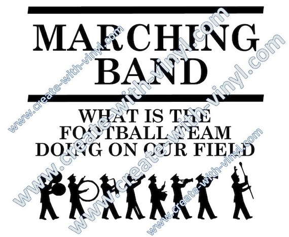 Items similar to MARCHING BAND SVG - Cricut - Cameo - Heat Transfer ...