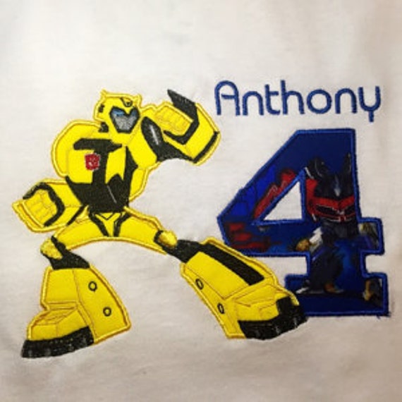 Transformers (Bumblebee) Embroidery Design from SarahSewSew on Etsy Studio