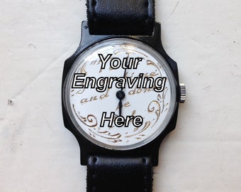 Personalized watch, Engraved watch ,mens watch Custom Gift for Him ...
