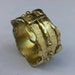 Rosary ring handmade in brass forged and soldered by Tosiani