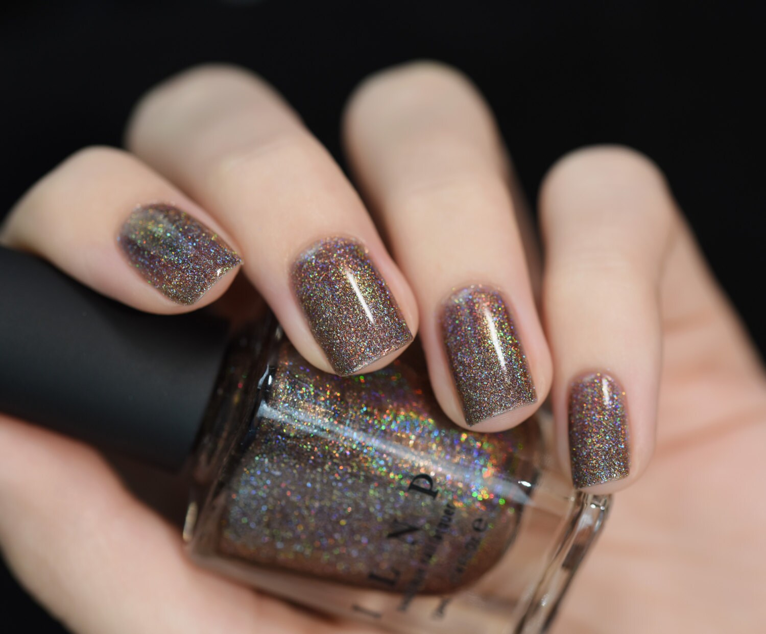Mona Lisa Mocha Brown Ultra Holographic Nail Polish