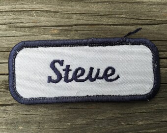 Work Shirt Name Patches Mostly by HeydayRetroMart on Etsy