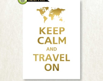 Keep calm and travel | Etsy