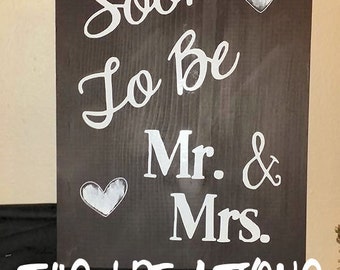 Soon to be mrs sign | Etsy