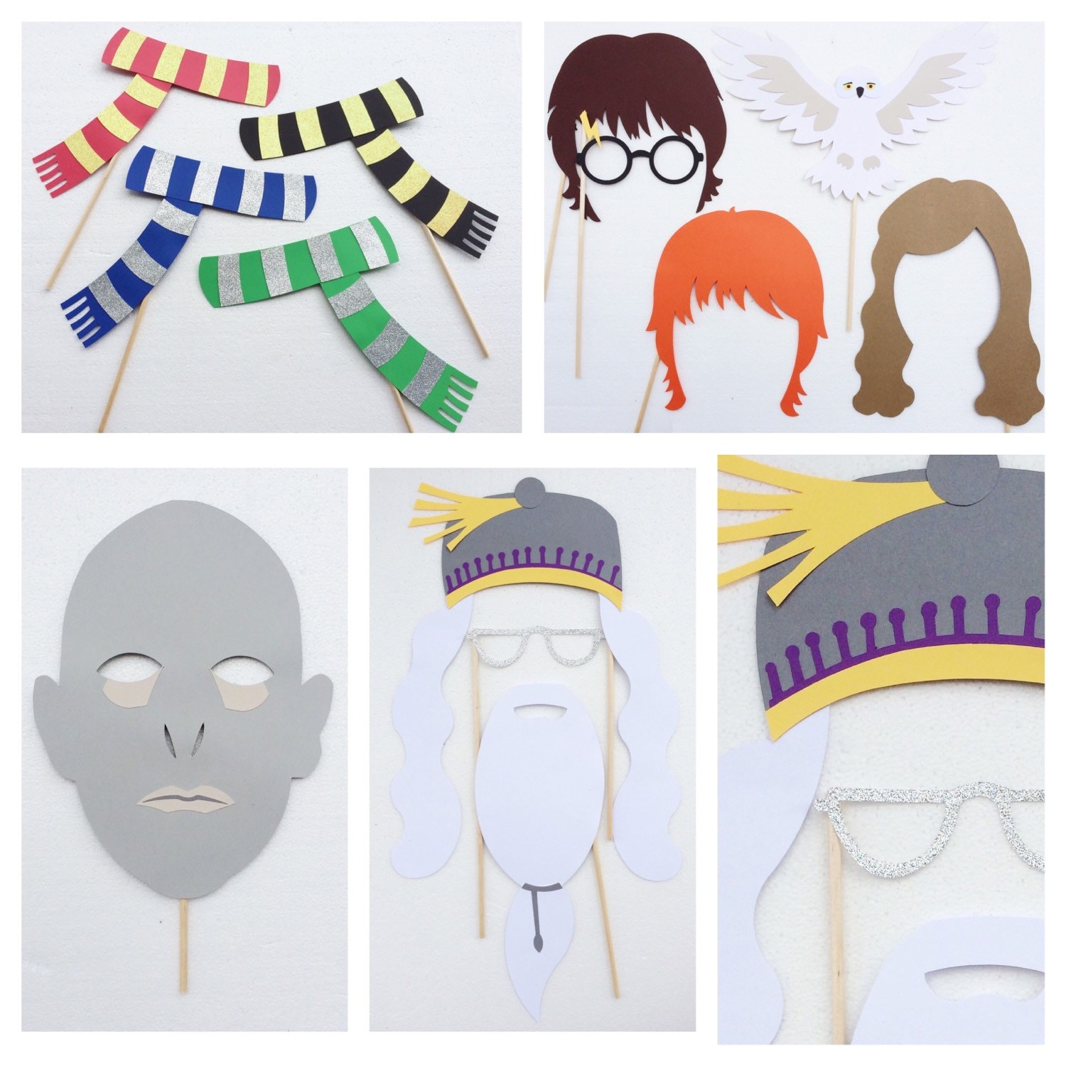 Harry Potter Birthday Party Photo Booth Props Wizard Party