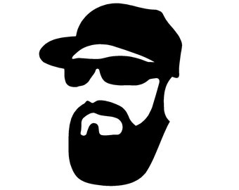 Beard sticker | Etsy