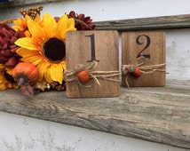 Popular items for burlap table numbers on Etsy
