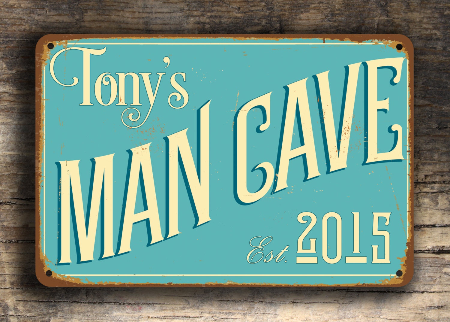 MAN CAVE SIGN Customizable Man Cave Vintage style Man Cave