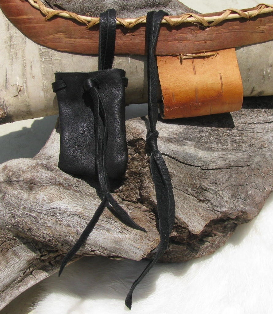 Native American Made Medicine Bag size 2 3/4 h x 1