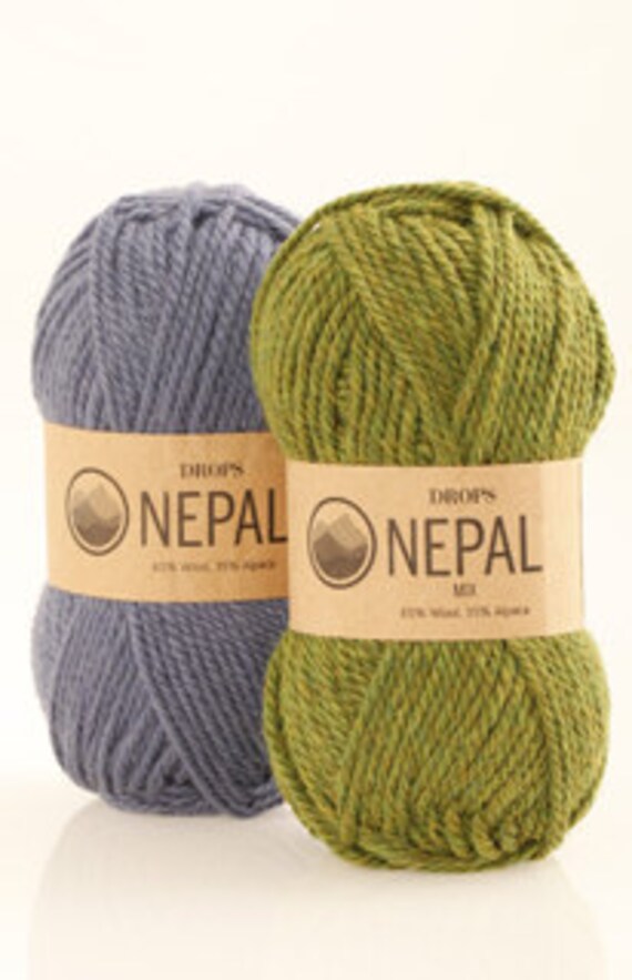 DROPS Nepal Wool Alpaca Yarn Aran Weight Knitting And DROPS Nepal Wool Alpaca Yarn Aran Weight Knitting And