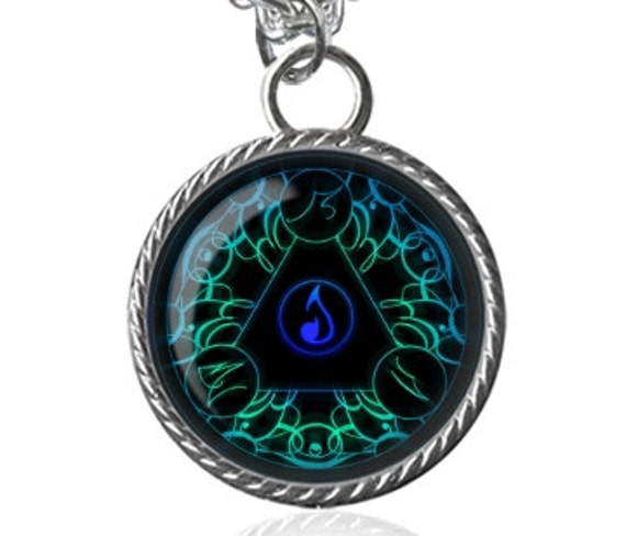 Sigil Necklace Water Magic Protection Image Pendant Key