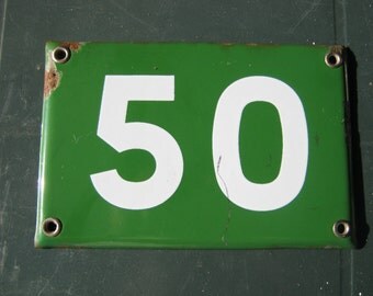 French enamel number | Etsy