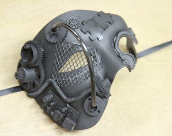 Matte black mask | Etsy