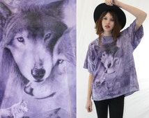 Popular items for wolf shirt on Etsy