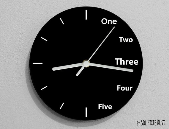 Letters and Numbers Wall Clock