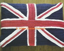 Unique crochet union jack related items | Etsy