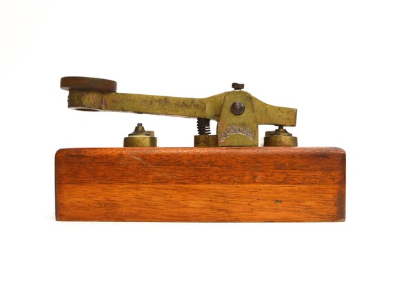 Vintage Telegraph Key Vintage Morse Code Vintage by FillyGumbo