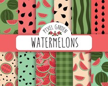 Unique watermelon clip art related items | Etsy