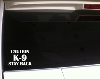 Caution k9 decal | Etsy