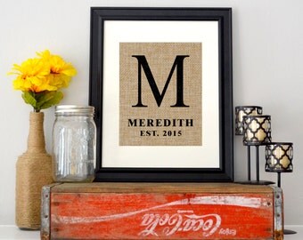Custom Burlap Signs by BurlapTheMoment on Etsy