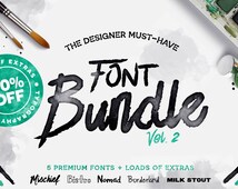 Popular items for font bundle on Etsy