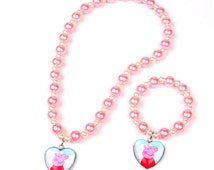 Popular items for peppa pig jewelry on Etsy