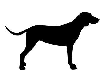 Coonhound decal | Etsy