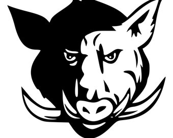 Wild boar sticker | Etsy