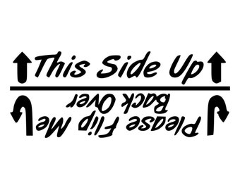 Flip me over decal | Etsy