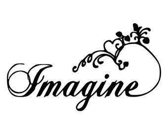 Imagine decal | Etsy