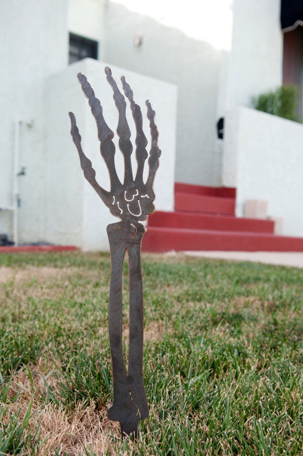 Skeleton arm Halloween skeleton Halloween lawn decoration