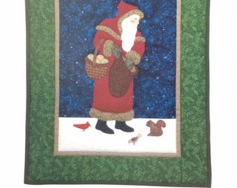 Santa quilt pattern | Etsy