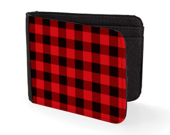 Checkered wallet | Etsy