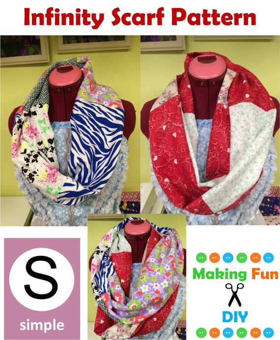 Super Easy And Quick Infinity Scarf Sewing By Makingfundesigns
