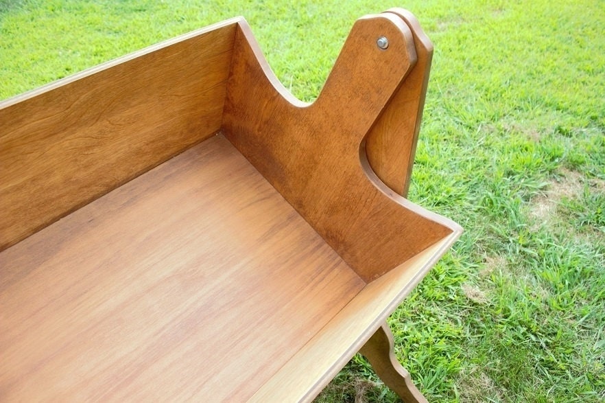 Wood Baby Cradle, Vintage Primitive Style, Rocking/Swinging ...