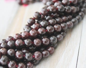 Round red beads | Etsy