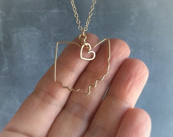 Colorado Necklace Colorado State Necklace Home State by theFolk