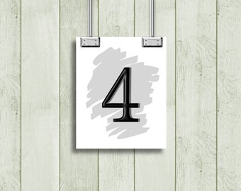 Number 4 | Etsy