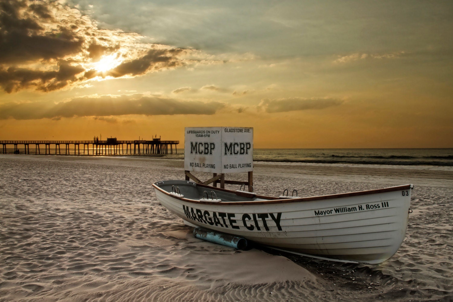Margate Sunrise New Jersey Shore Landscape Photograph