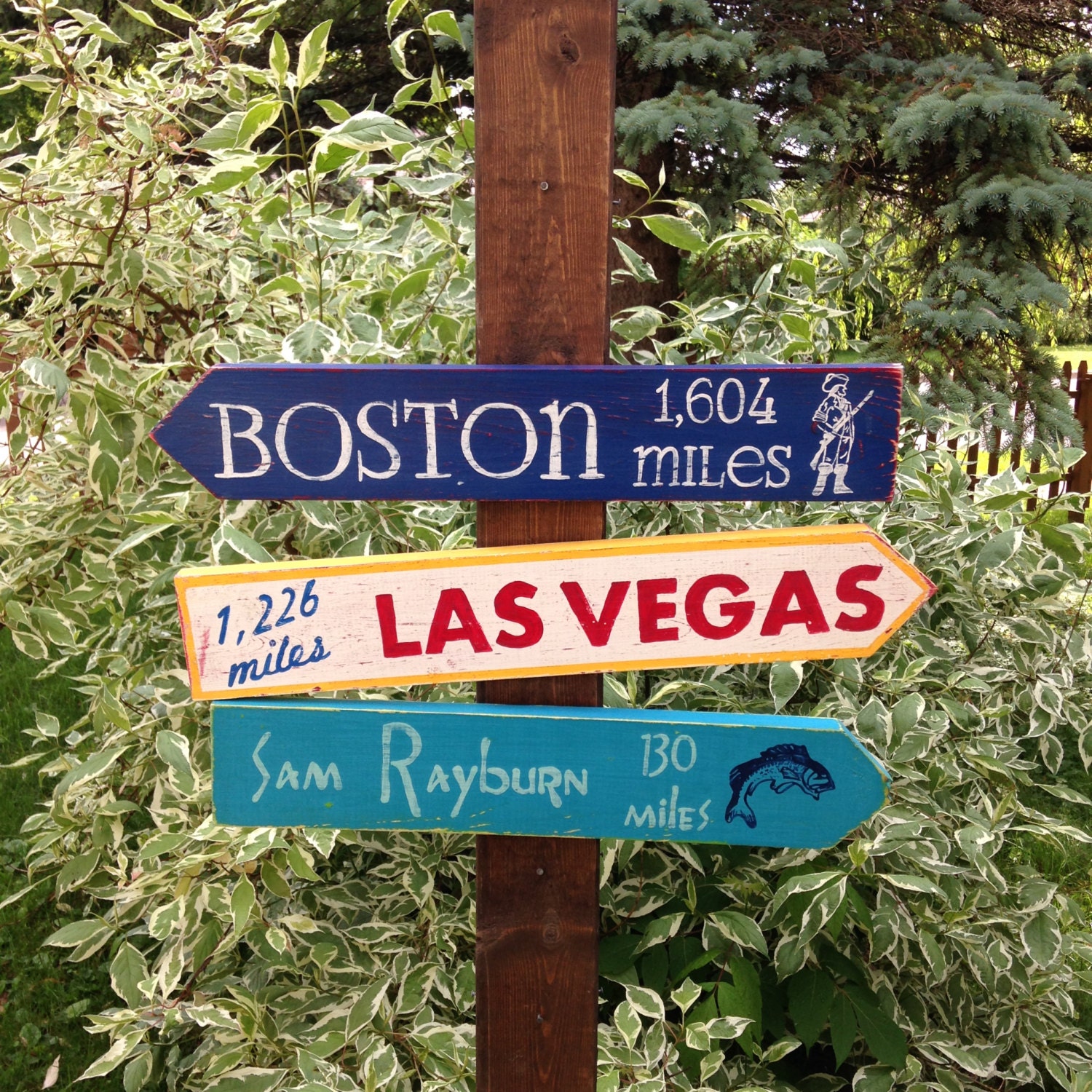 Custom Wooden Directional Sign 3 Pack