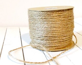 Burlap Twine Cord Rope Packaging 1/8-inch 25-yard