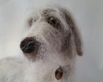 Commission only Needle felted Greyhound or Lurcher Dog by Furzie