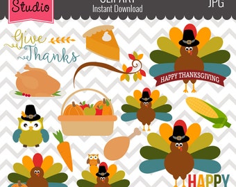 Fall owl clipart | Etsy