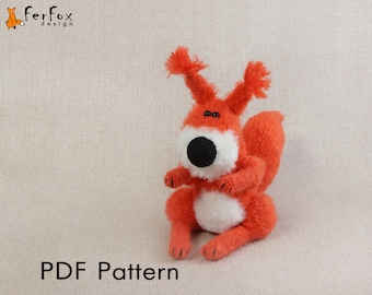 Squirrel pattern | Etsy